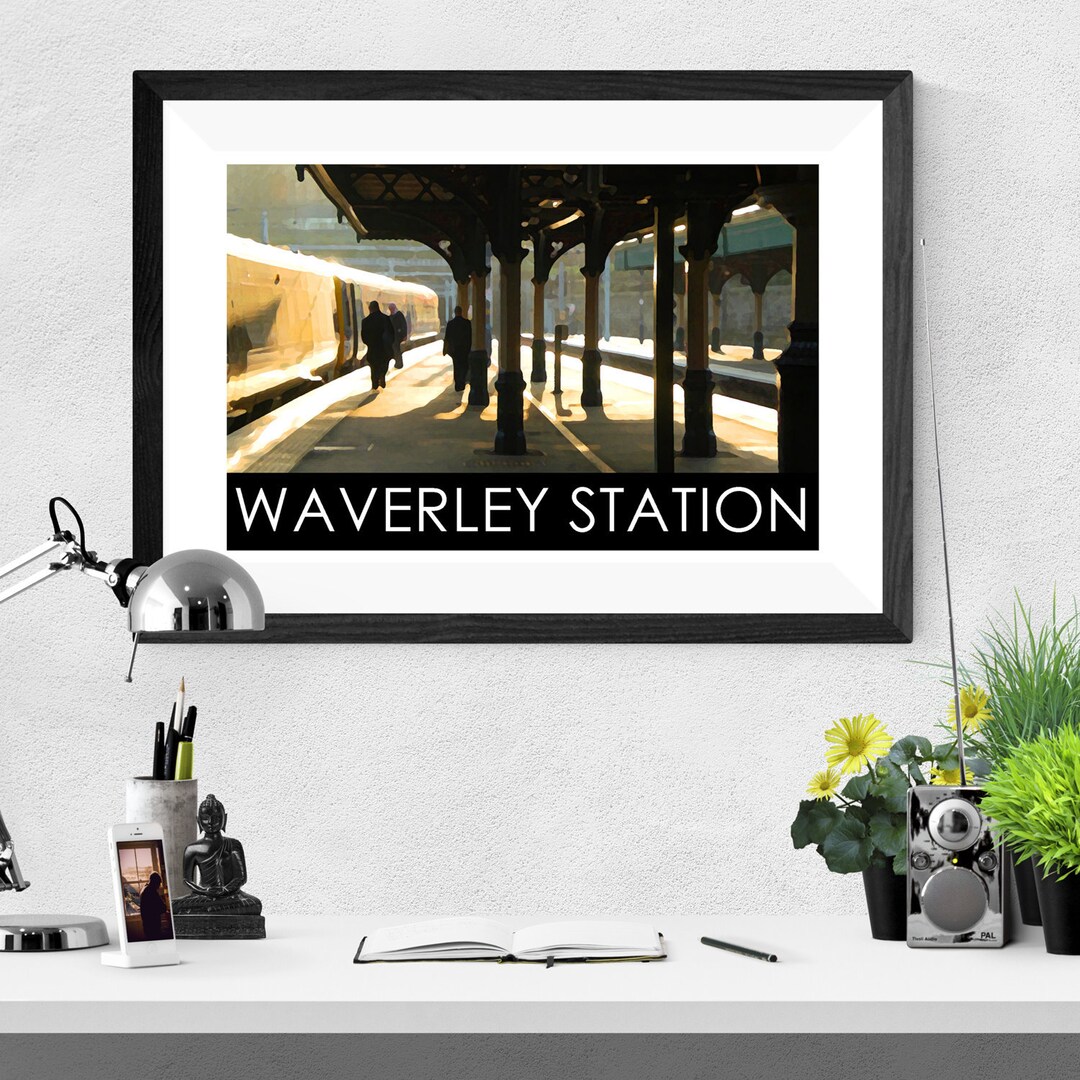 Waverley Station Travel Poster Photographic Print - Etsy