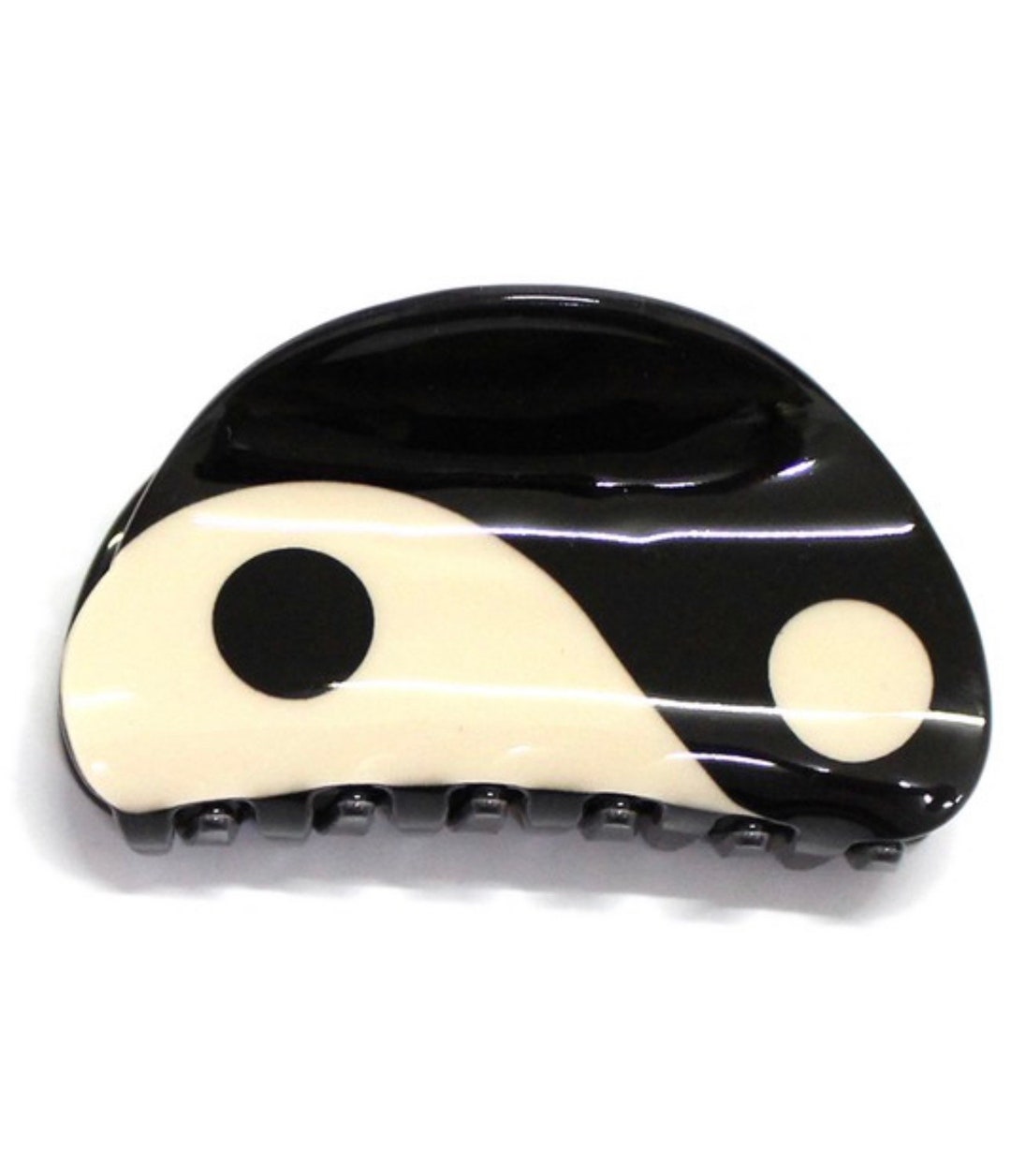 Yin Yang Oval Hair Claw - Etsy