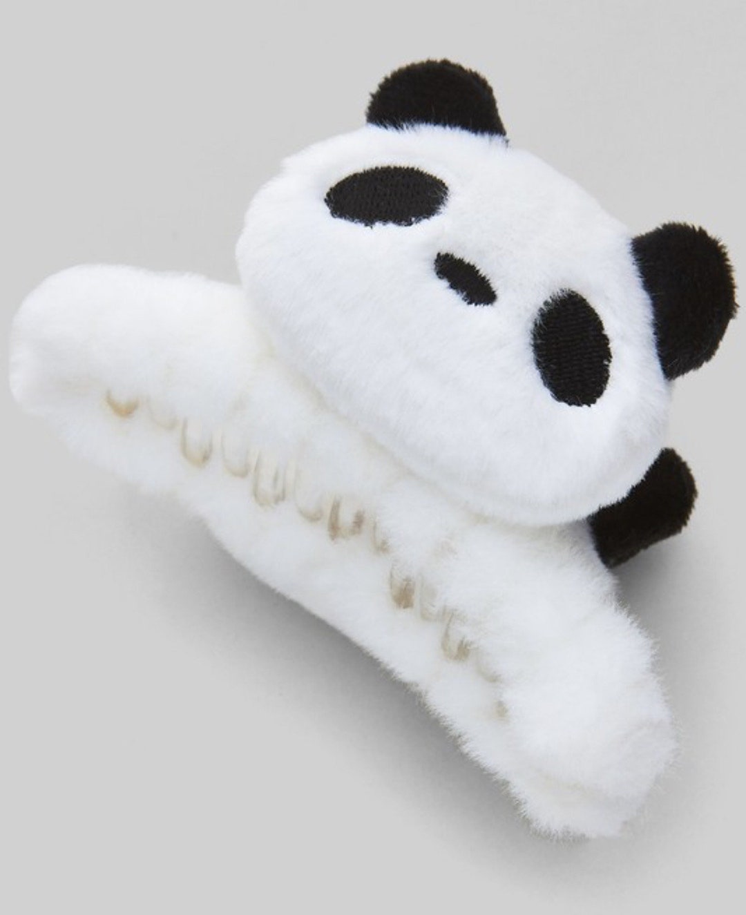Furry Panda Stuffed Animal Hair Claw Clip - Etsy