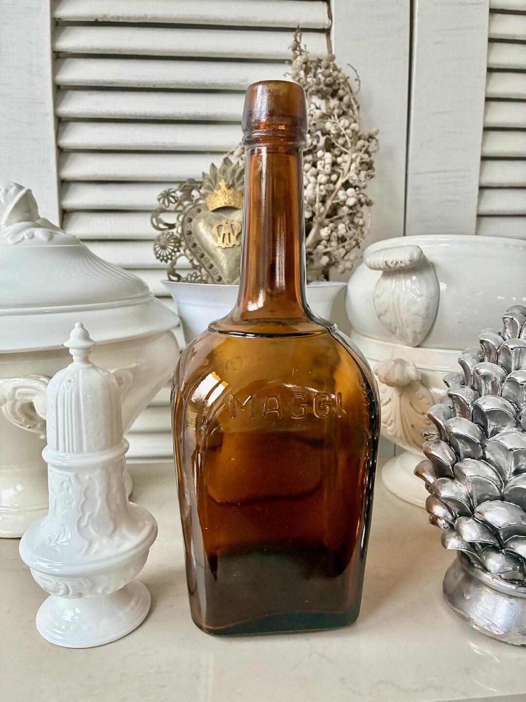 ANTIQUE Maggi Bottle - Seasoning No. 6 - Glass Bottle, Brown, 1920s/30s ...