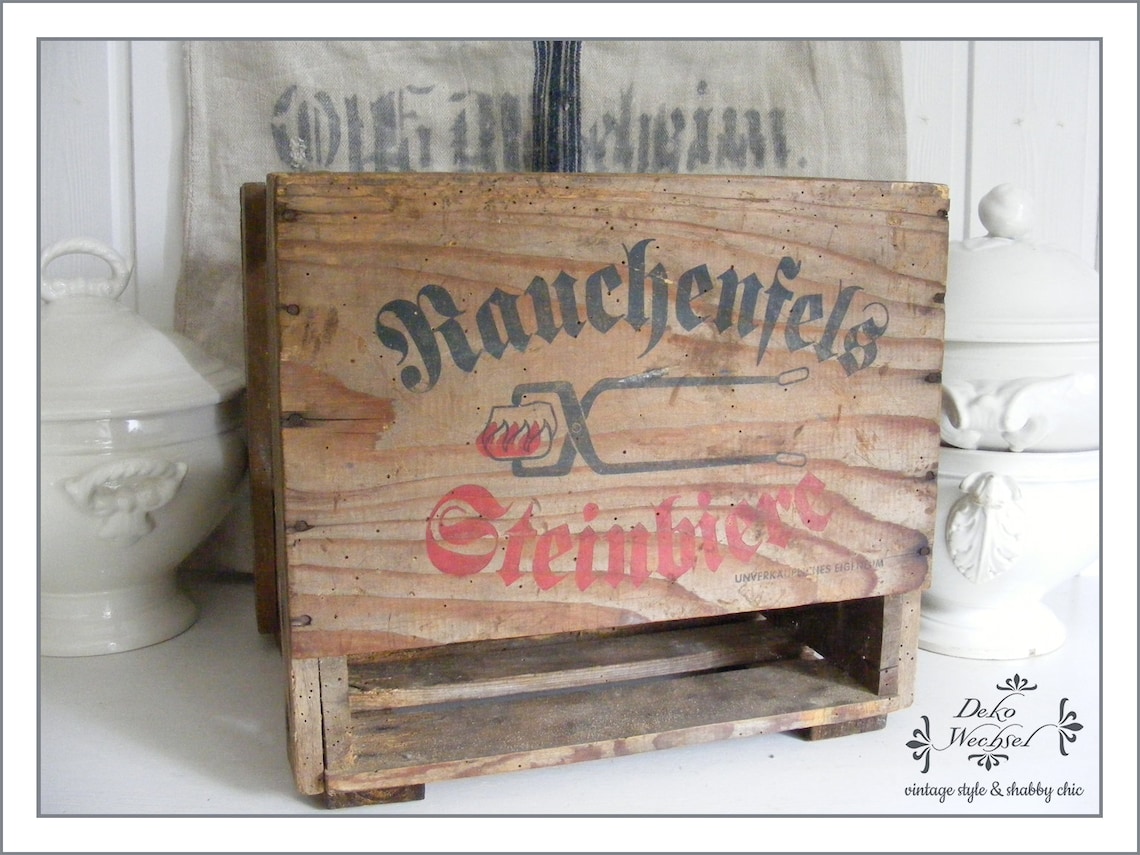 Antiquw German Beer Crate / Wooden Box of the Brewery - Etsy