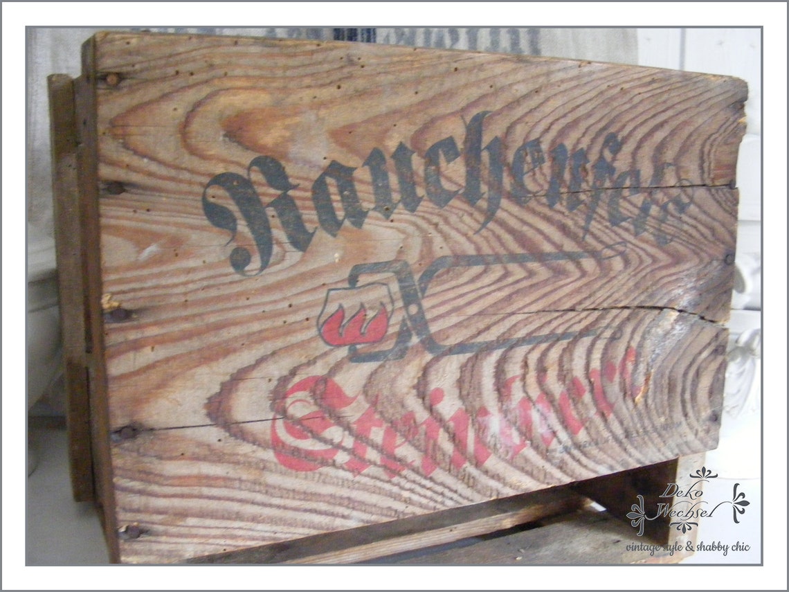 Antiquw German Beer Crate / Wooden Box of the Brewery - Etsy