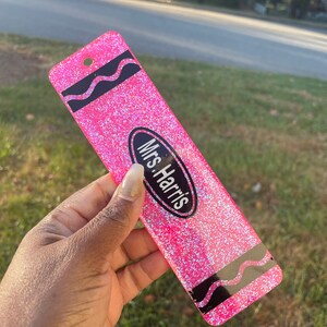 Teacher Bookmark, Teacher Appreciation Gift, Crayon Inspired Bookmark ...