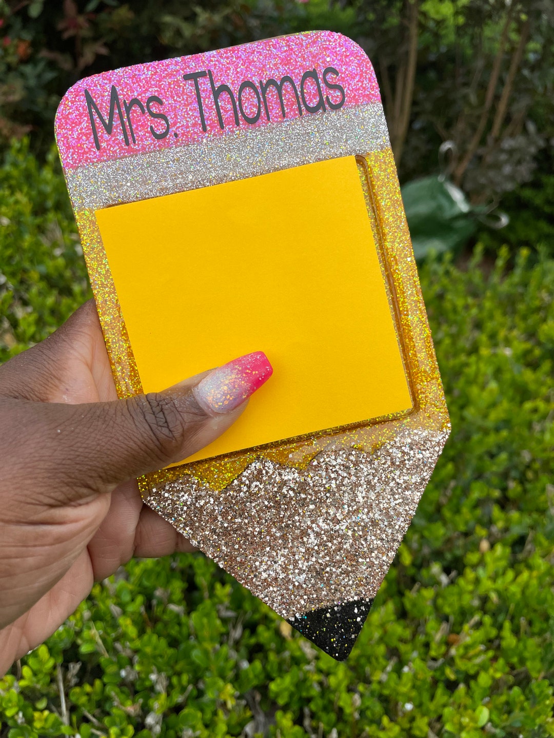 Pencil Post It Note Holder - Etsy