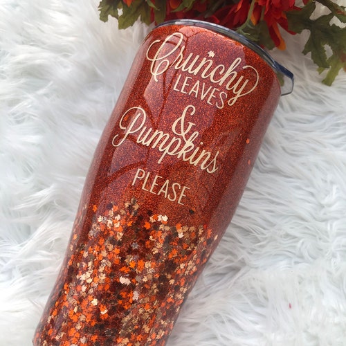 Autumn Leaves & Pumpkins Please Fall Tumbler Autumn - Etsy