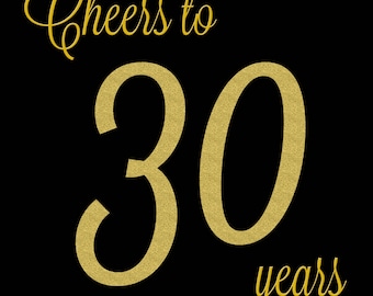 Cheers to 30 years | Etsy