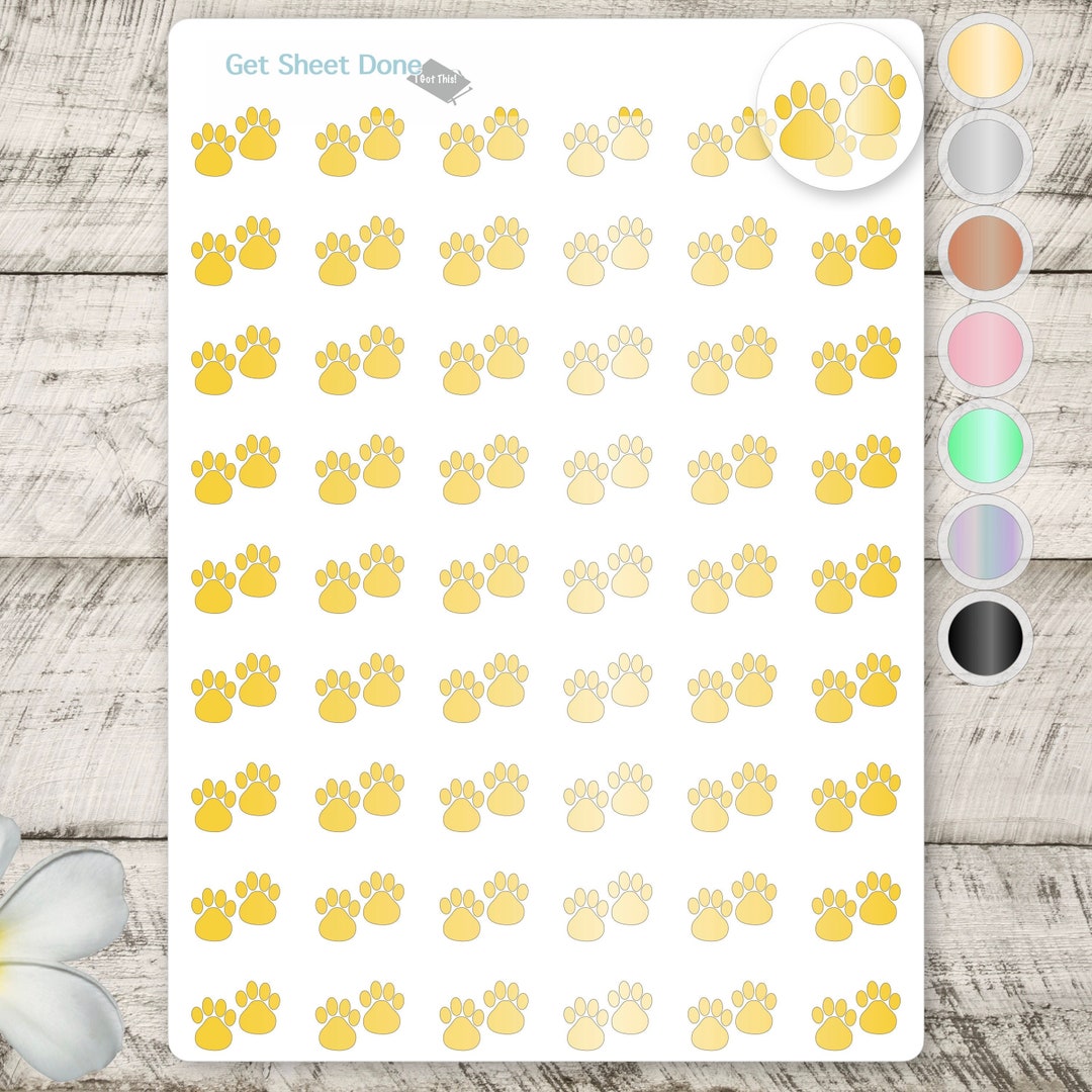 Pet Planner Stickers/paw Planner Sticker Sheet/appointment Calendar ...