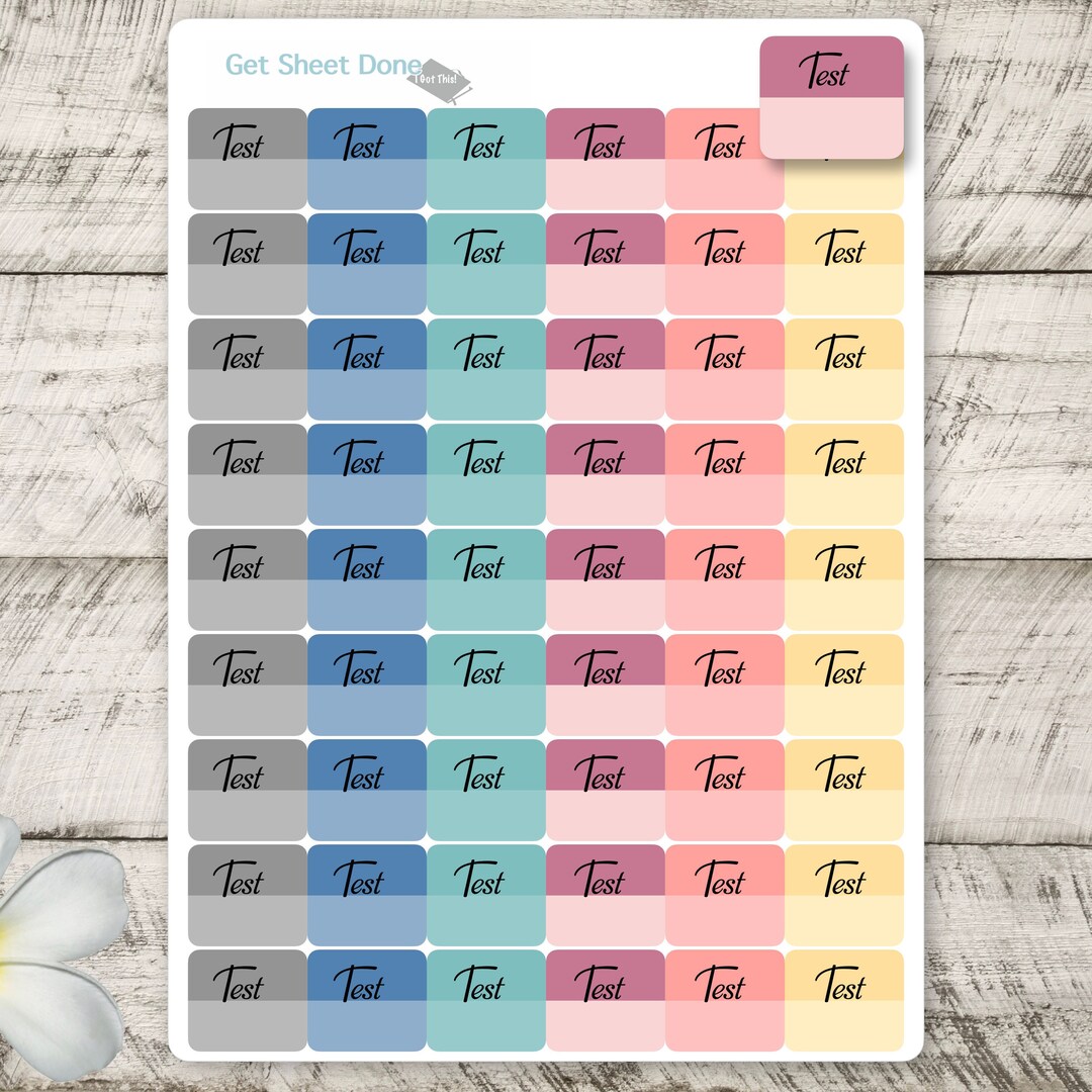 Test Study Planner Stickers/ Planner Sticker Sheet/school Calendar ...