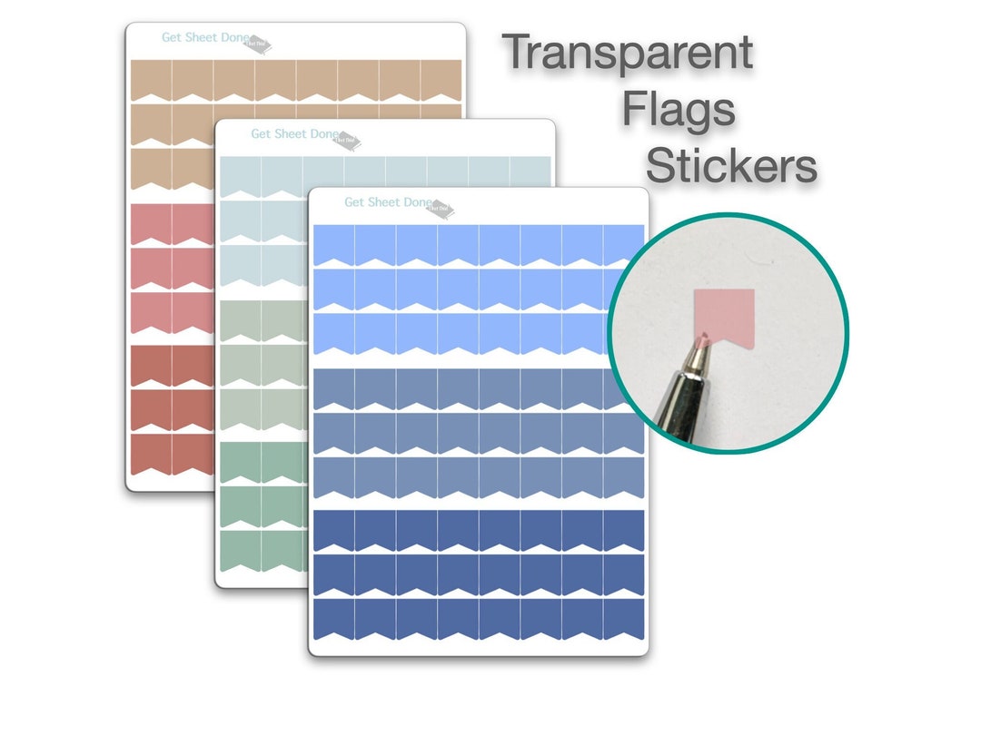 Transparent Corner Planner Stickers/vinyl Planner Sticker Sheet ...