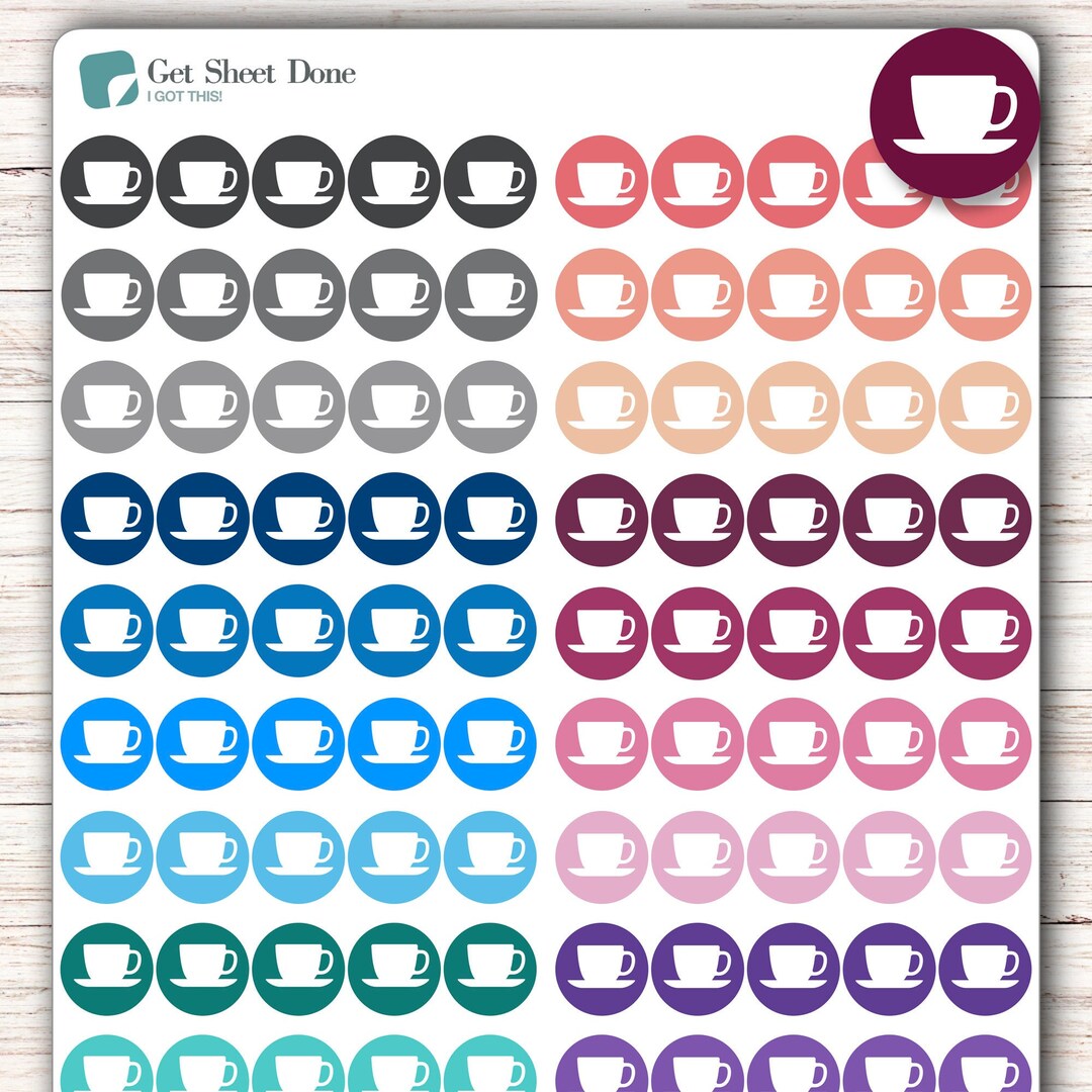 Coffee Date Planner Stickers/vinyl Planner Sticker Sheet/appointment ...