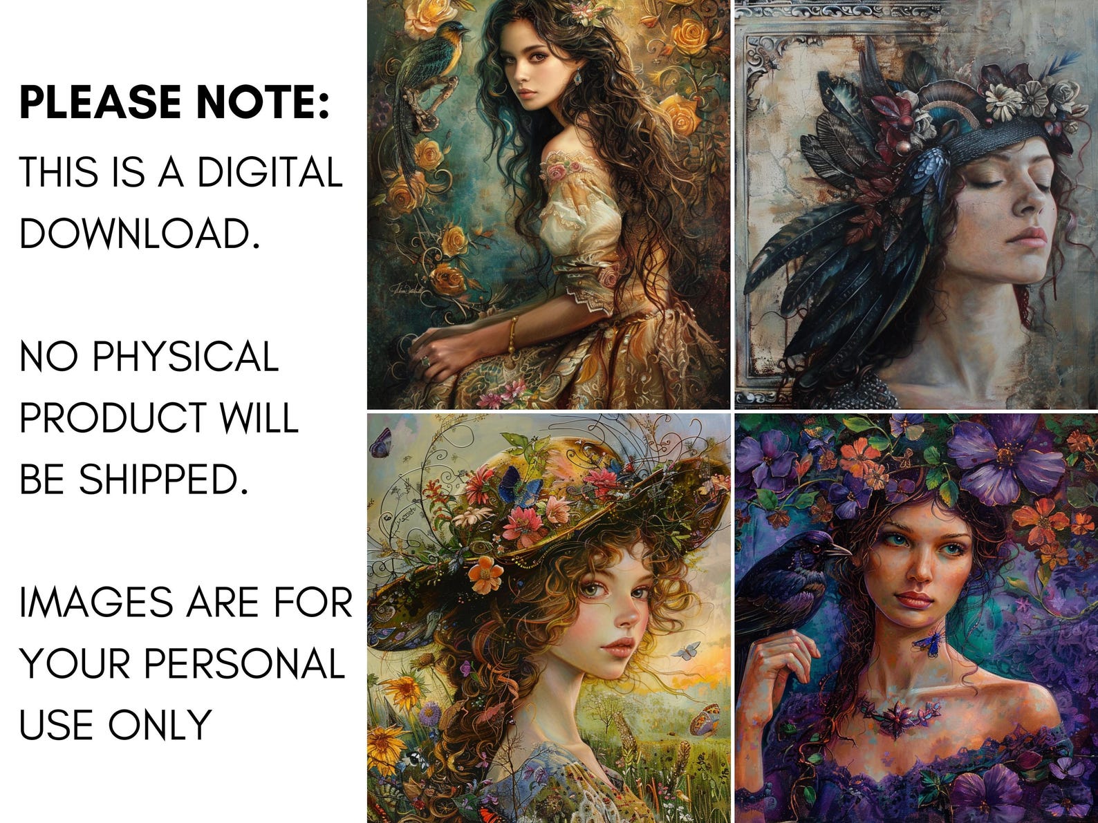 Cottagecore Romance Digital Junk Journal Pages, Printable Paper ...