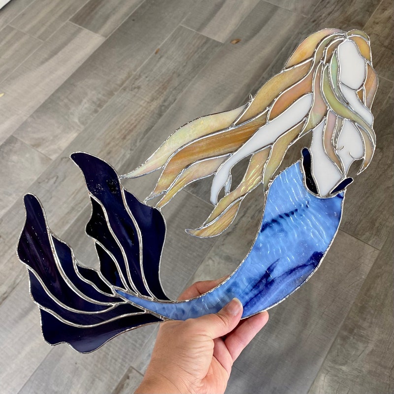 Stain Glass Mermaid - Etsy