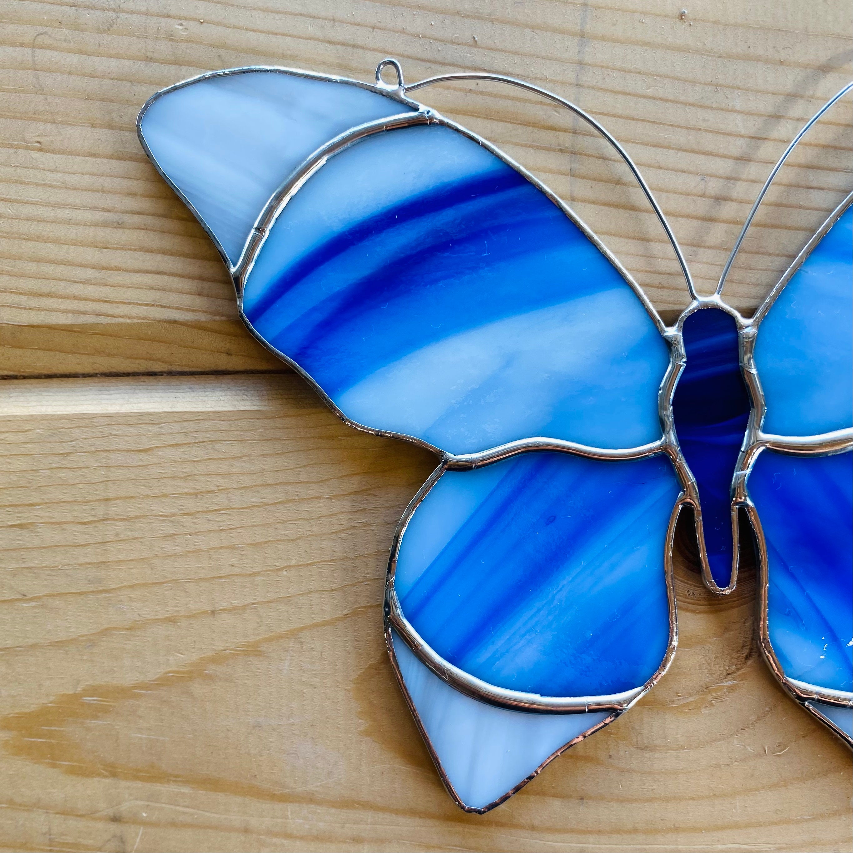 Butterfly-handcrafted Stained Glass Butterfly Suncathcer in | Etsy