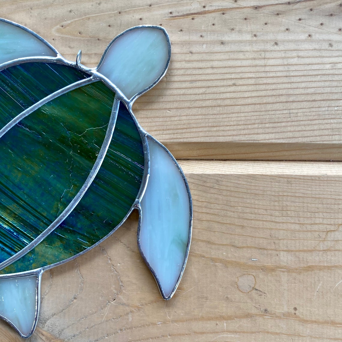Handcrafted Stained Glass Sea Turtle Suncatcher Window Hanging - Etsy