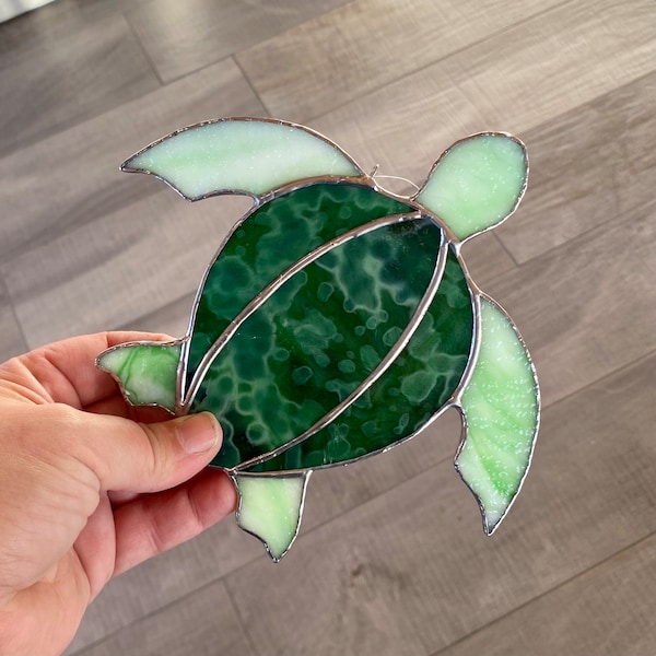 Turtle Stained Glass - Etsy