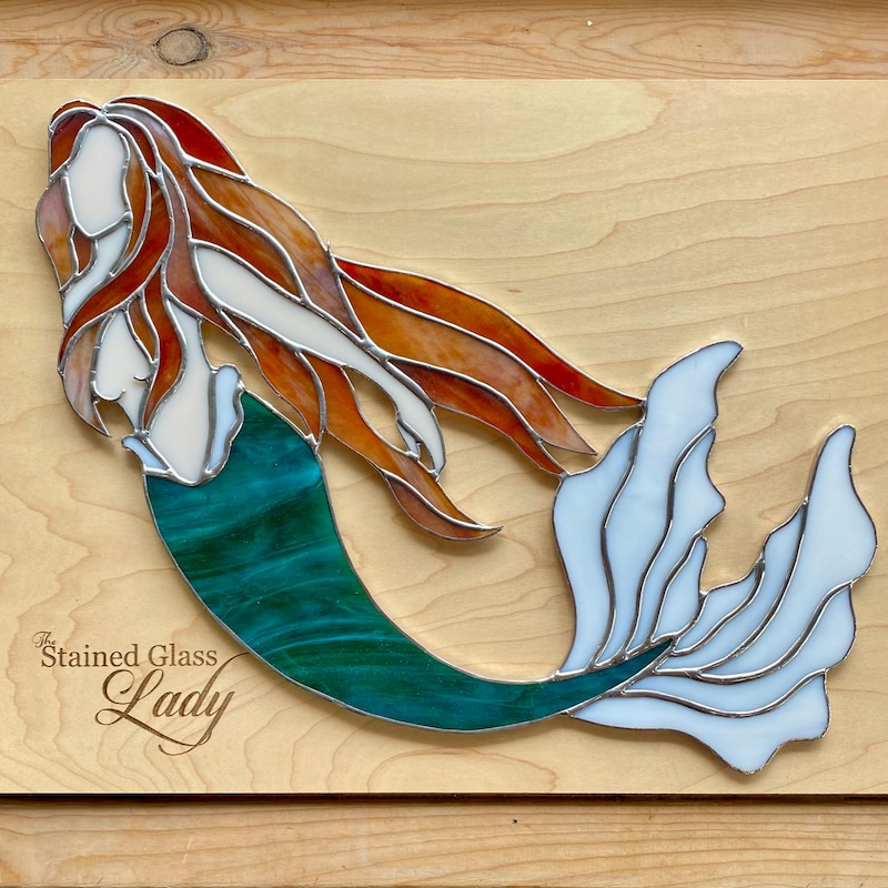 Stain Glass Mermaid - Etsy