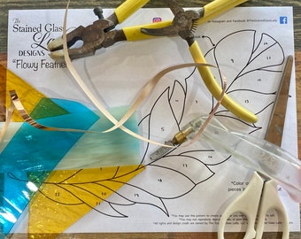 Dragonfly Stained Glass Suncatcher in Turquoise Handcrafted - Etsy
