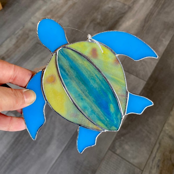 Turtle Stained Glass - Etsy
