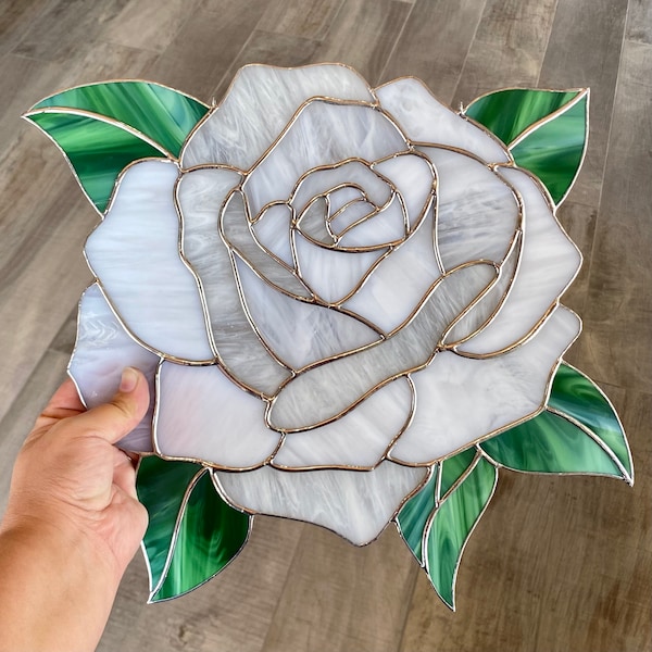 White Stained Glass - Etsy