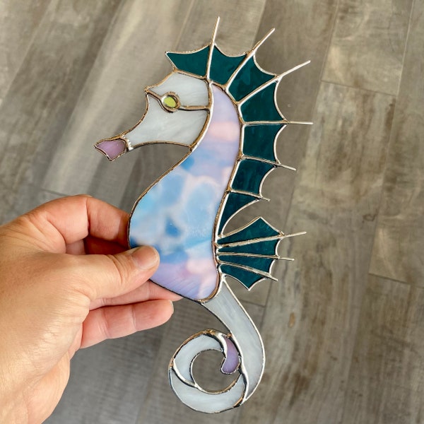 Aqua Stained Glass - Etsy