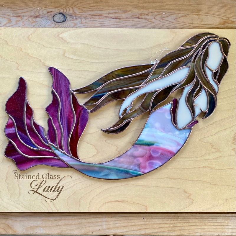 Stain Glass Mermaid - Etsy