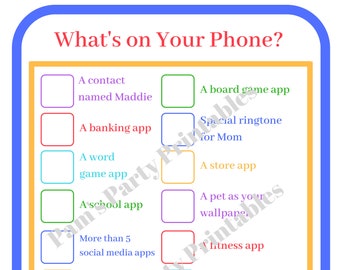 Phone scavenger hunt | Etsy