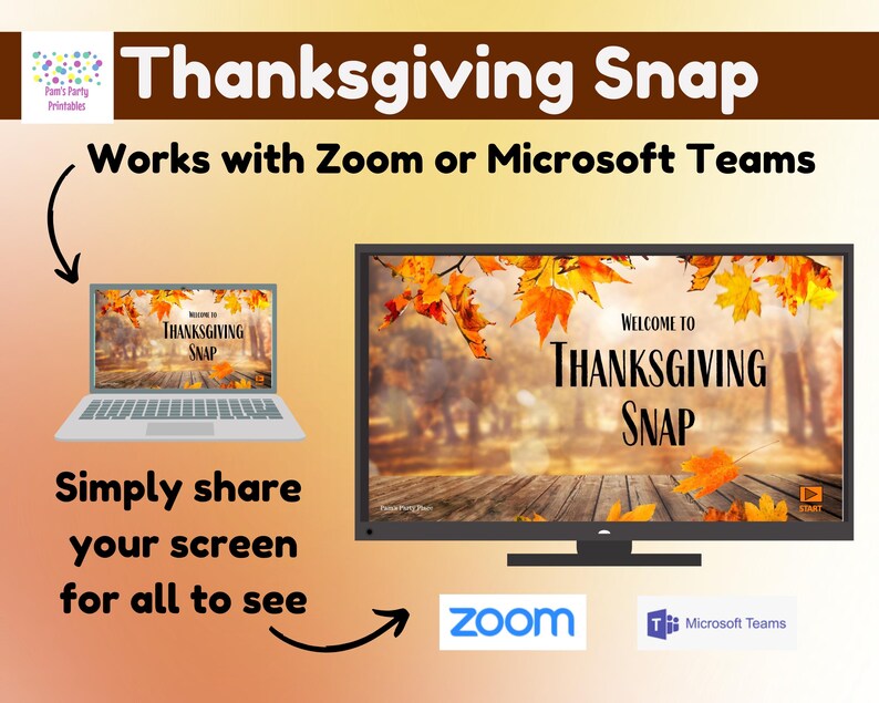 Thanksgiving Snap Memory Game With a Thanksgiving Theme Game for ...