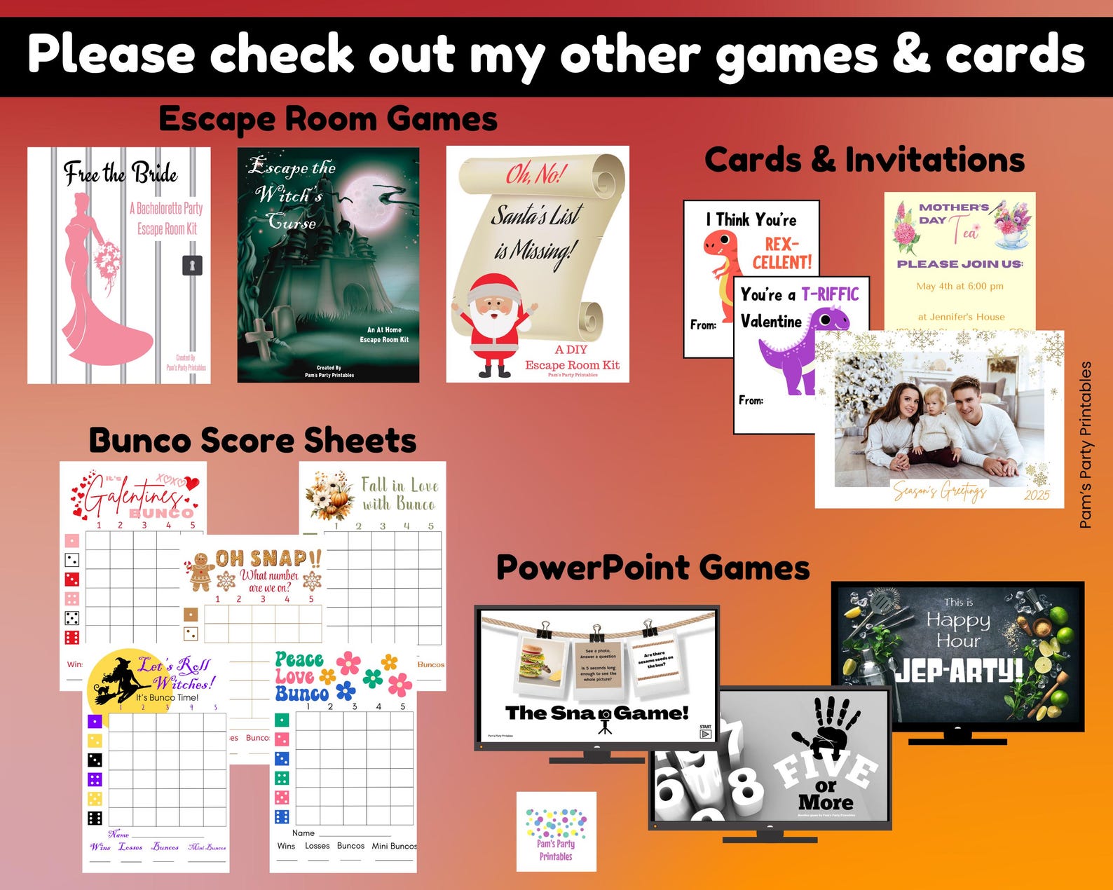 Thanksgiving Scattergories Powerpoint Game Halloween Themed Word Game ...