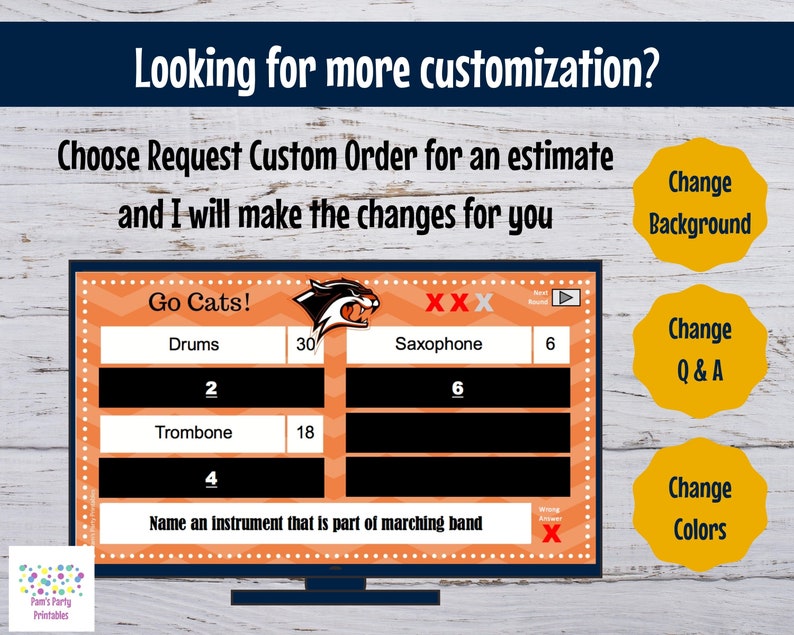 Virtual or Large Screen High School Battle of the Graduates - Etsy