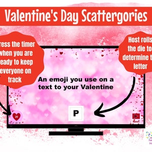 Virtual or Large Screen Valentines Game Bundle. Zoom Game, Powerpoint ...