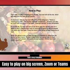Thanksgiving Scattergories Powerpoint Game Halloween Themed Word Game ...