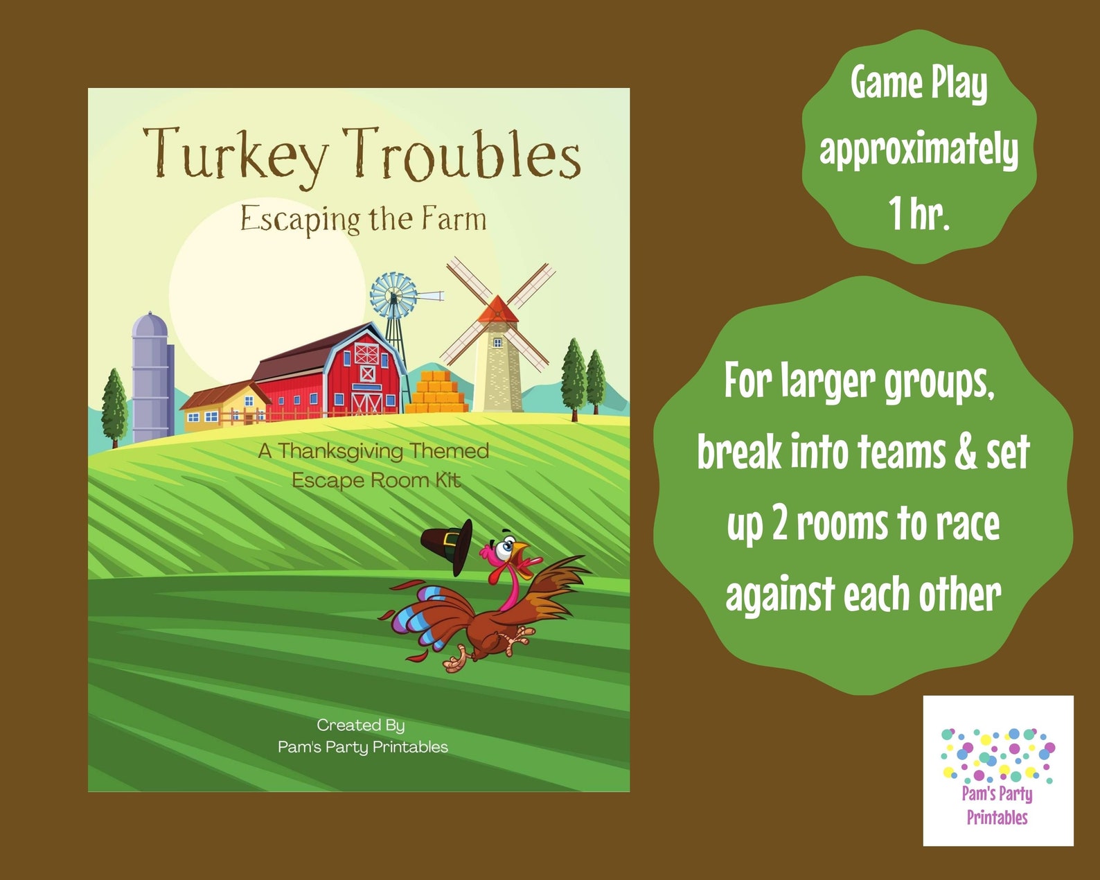 Turkey Troubles A DIY Escape Room Kit Thanksgiving Game - Etsy