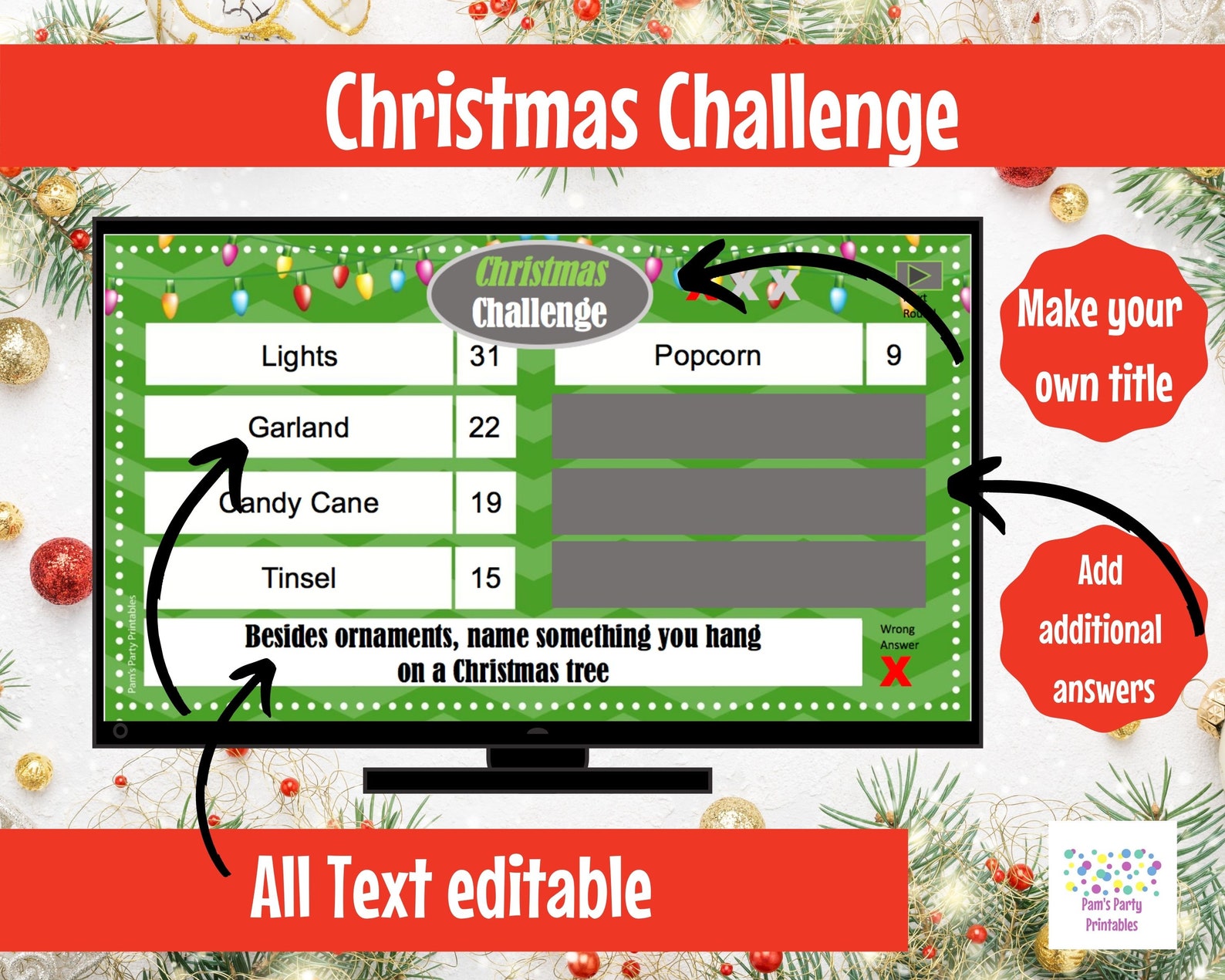 Virtual Game Christmas Bundle. Zoom Game Powerpoint Game - Etsy