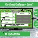 Virtual Game Christmas Challenge GAME 1- Interactive & Editable ...
