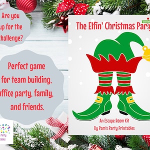 The Elfin' Christmas Party - A DIY Escape Room Kit, Christmas Game ...