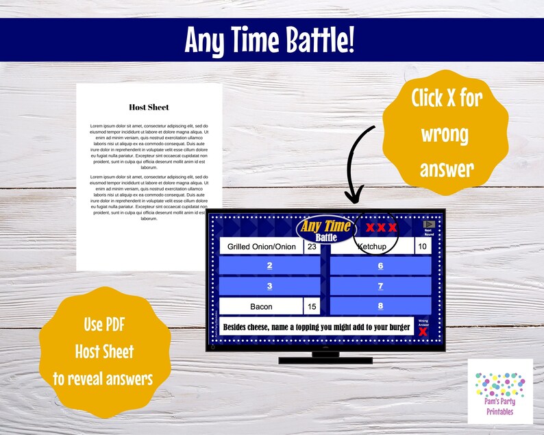 Virtual Game Any Time Battle Game Editable Powerpoint Game - Etsy