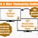 Thanksgiving Five or More Challenge Game Friendsgiving Game - Etsy
