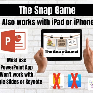 The Snap Anytime Memory Game! Virtual, Zoom or Large Screen Powerpoint ...