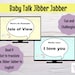 Virtual or Large Screen Baby Shower Game Jibber Jabber Baby Talk Game ...