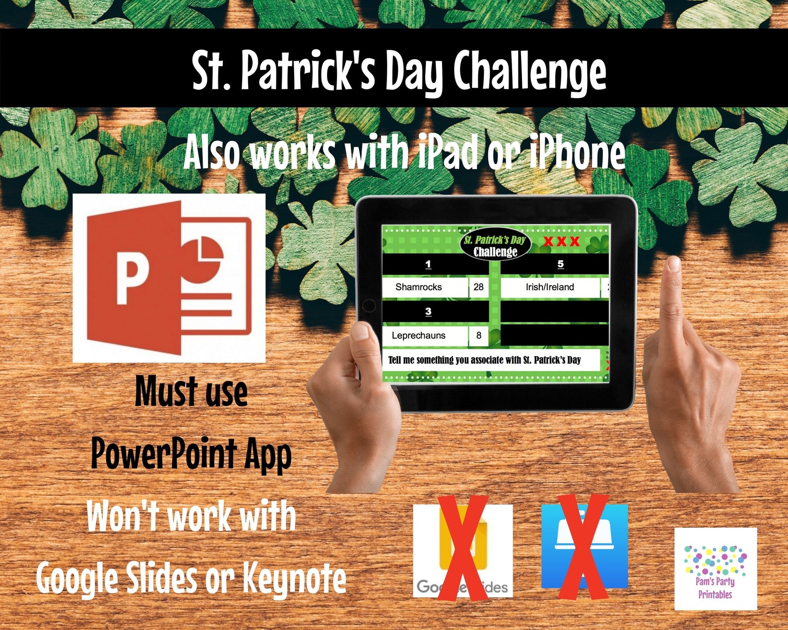 St Patricks Day Challenge Game Editable Powerpoint St Pats - Etsy