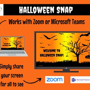 Halloween Snap Game! Memory Game Virtual Zoom Large Screen Powerpoint ...