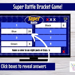 Virtual Game Super Battle Game Editable, Powerpoint Game, Customized ...