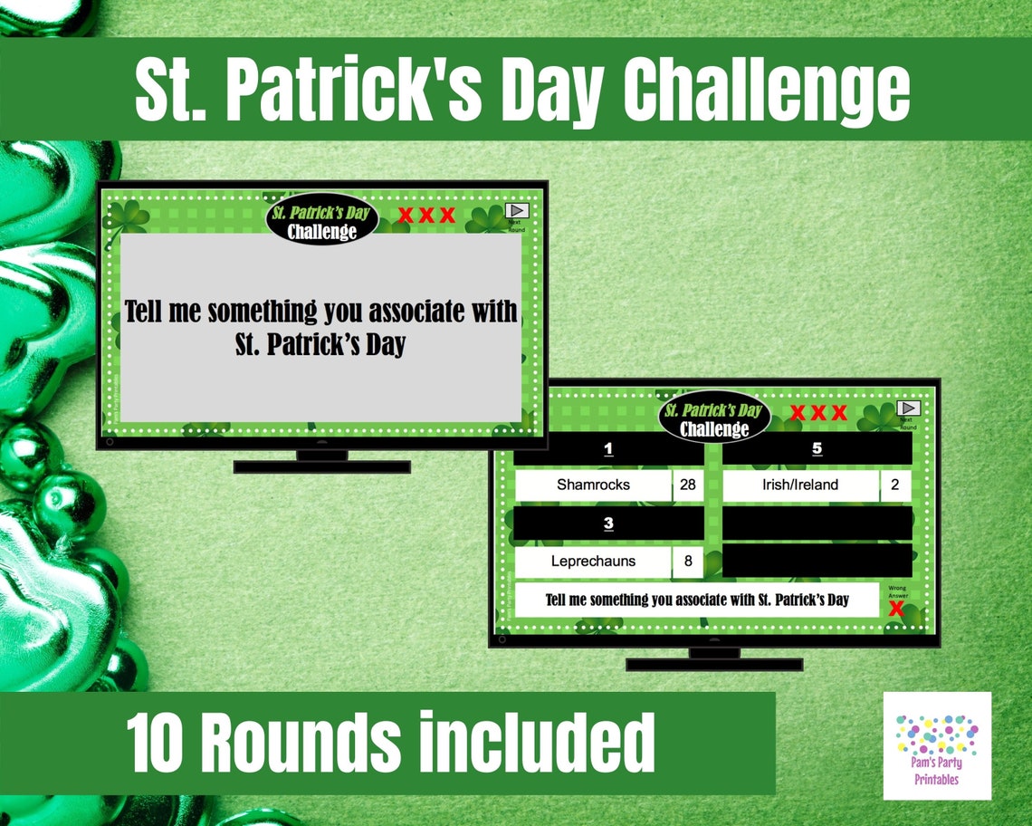 Virtual Bundle St. Patrick's Day Scattergories Powerpoint | Etsy