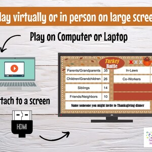 Virtual or Large Screen Game Thanksgiving Turkey Battle Bundle ...