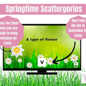 Virtual Game, Large Screen Game, Springtime, Easter Scattergories ...