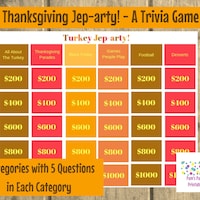 Thanksgiving Jeopardy - Etsy