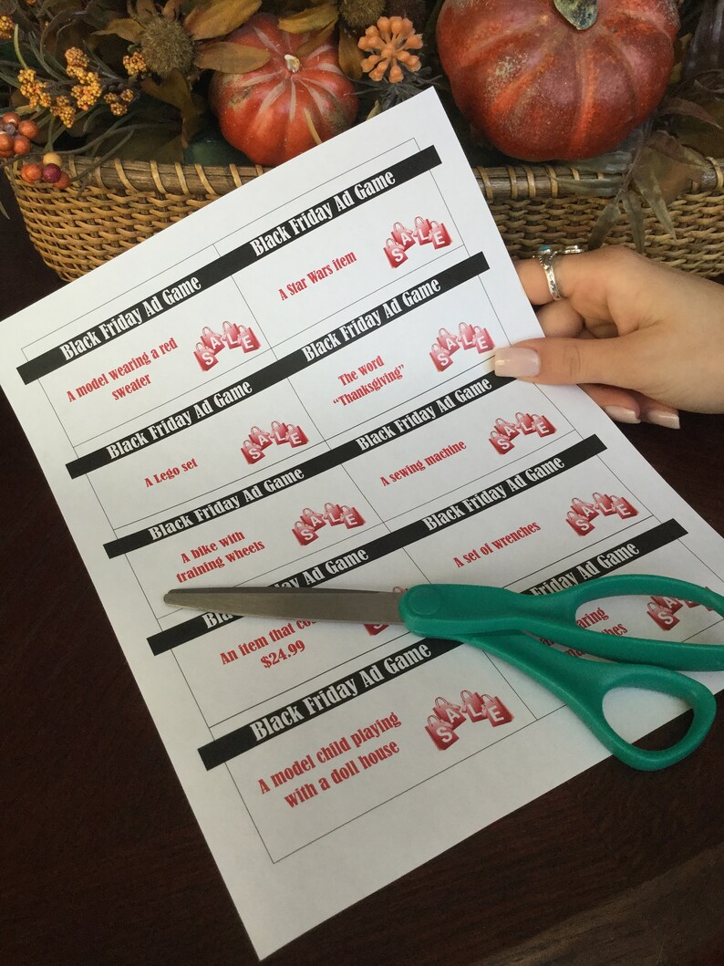 Printable Black Friday Ad Game Great Family Game for - Etsy