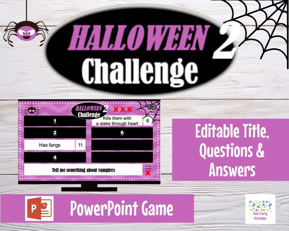 Halloween Challenge GAME 2, Virtual or Large Screen, Edit Q & A ...