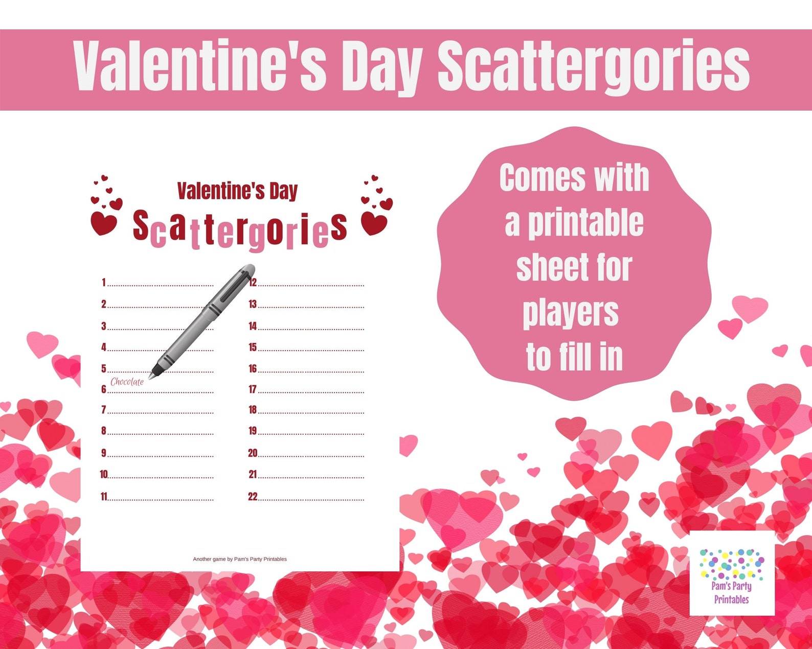 Valentine's Day Scattergories Powerpoint Game - Etsy