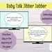 Virtual or Large Screen Baby Shower Game Jibber Jabber Baby Talk Game ...